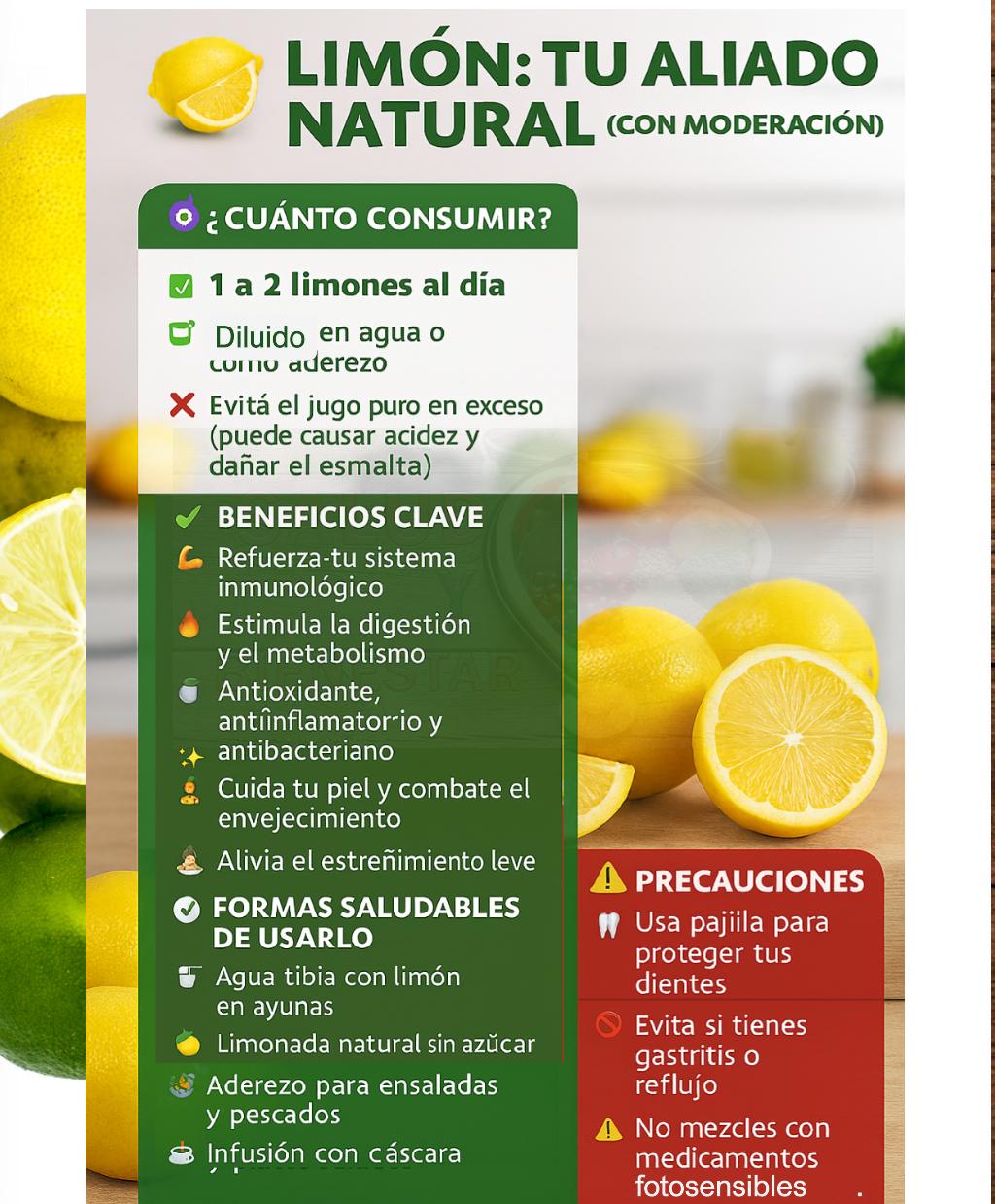 El Limón: Cuánto Consumir al Día y Cómo Aprovechar sus Beneficios para ...